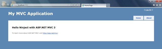 Dependency Injection in ASP.NET MVC 3 using Ninject